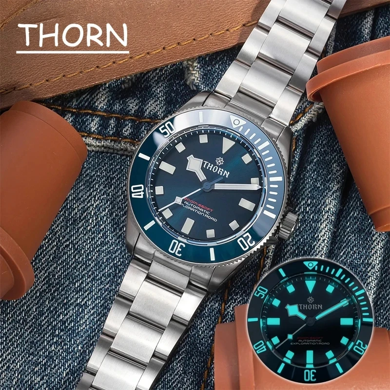 THORN-39mm-Titanium-Dive-Watch-PT5000-Automatic-Mechanical-Movement ...