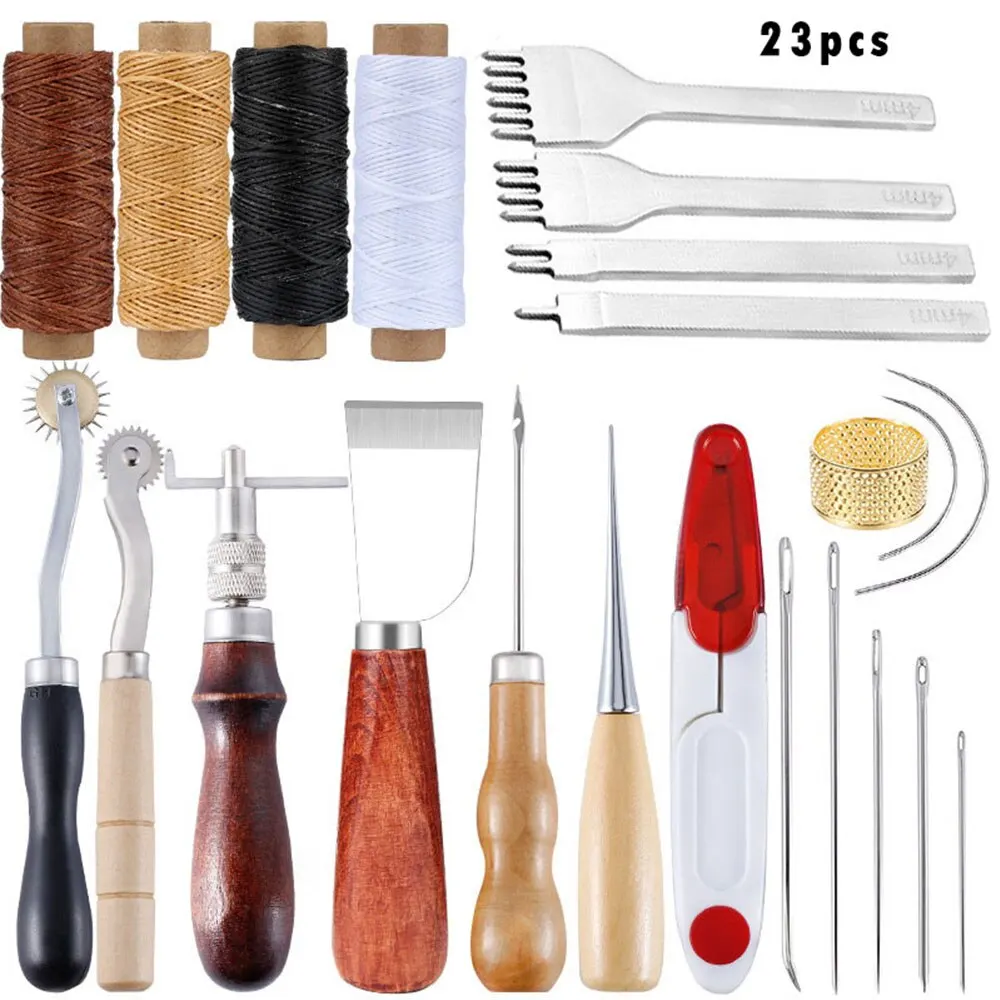 23Pcs-Leather-Sewing-Tools-Set-DIY-Leather-Craft-Tools-Hand-Stitching ...