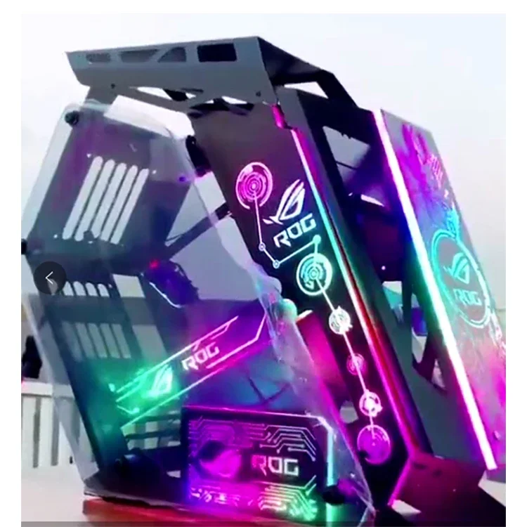 Gaming-Rg-Gaming-Tempered-Casing-PC-Case-com-luzes-RGB-Atx-Cabinet ...
