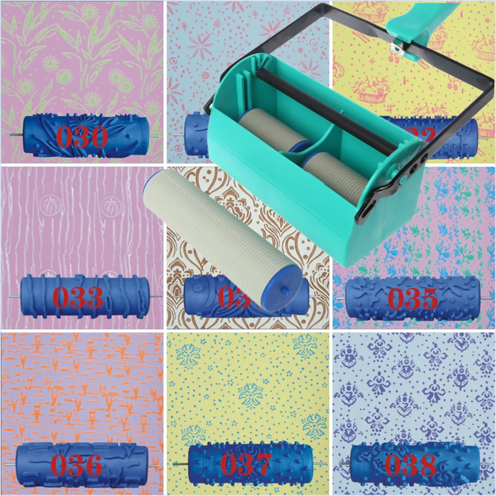 Rollers Designs Paint Walls | 3d Rubber Wall Paint Roller | Rubber Wall ...