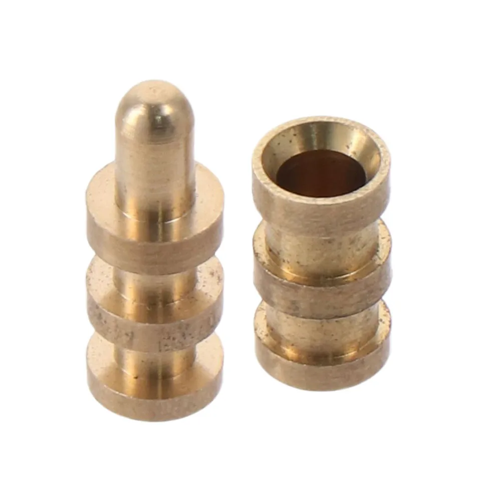 1-15Pcs-Useful-Metal-Table-Pins-Yellow-Sleeve-Connectors-Dowels-Table ...