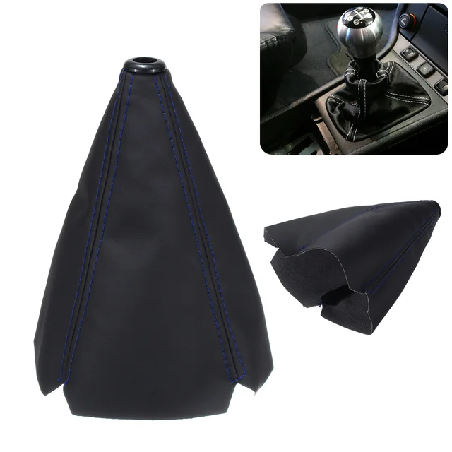 Hot 16mmUniversal Car Gear Shift Collars Carbon Fiber Auto Car Manual ...