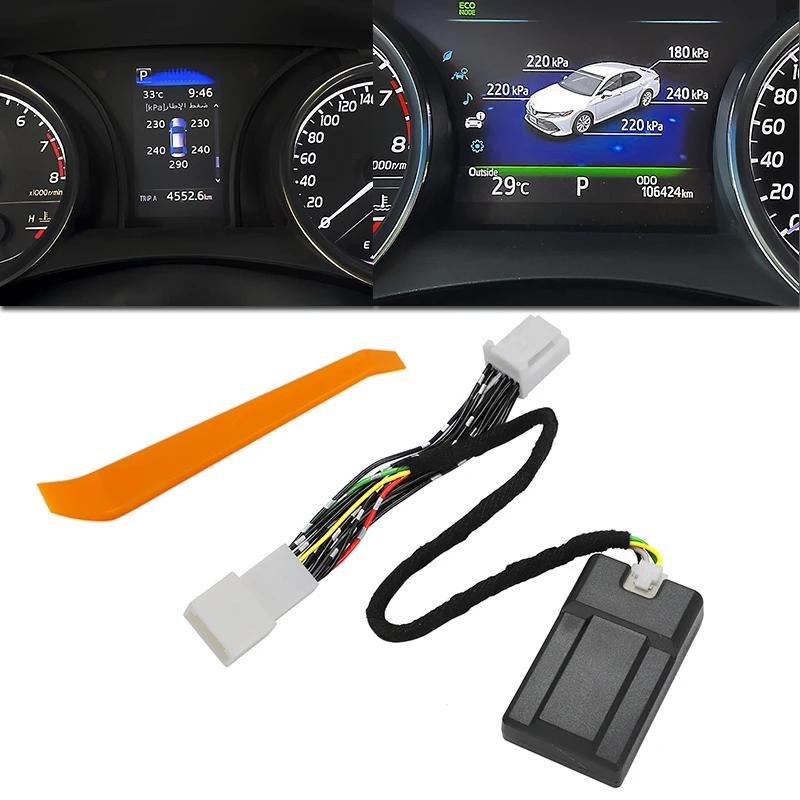 TPMS-Tire-Digital-LCD-Display-Auto-Security-Alarm-Tyre-Pressure-Monitor ...