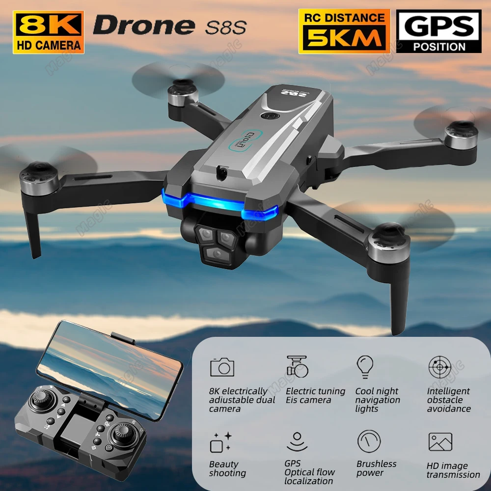 Brand-new-2024-S8S-drone-8K-HD-camera-professional-obstacle-avoidance ...