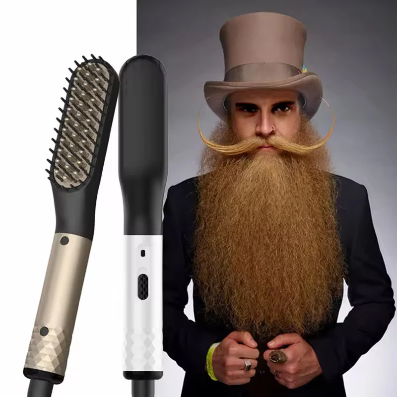 Professional-Beard-Straightener-Multifunctional-Straight-Hair-Comb ...