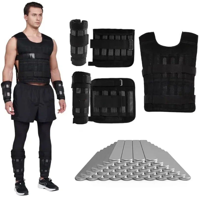 20kg Adjustable Weight Training Suit Empty Bag Fitness Running Vest ...