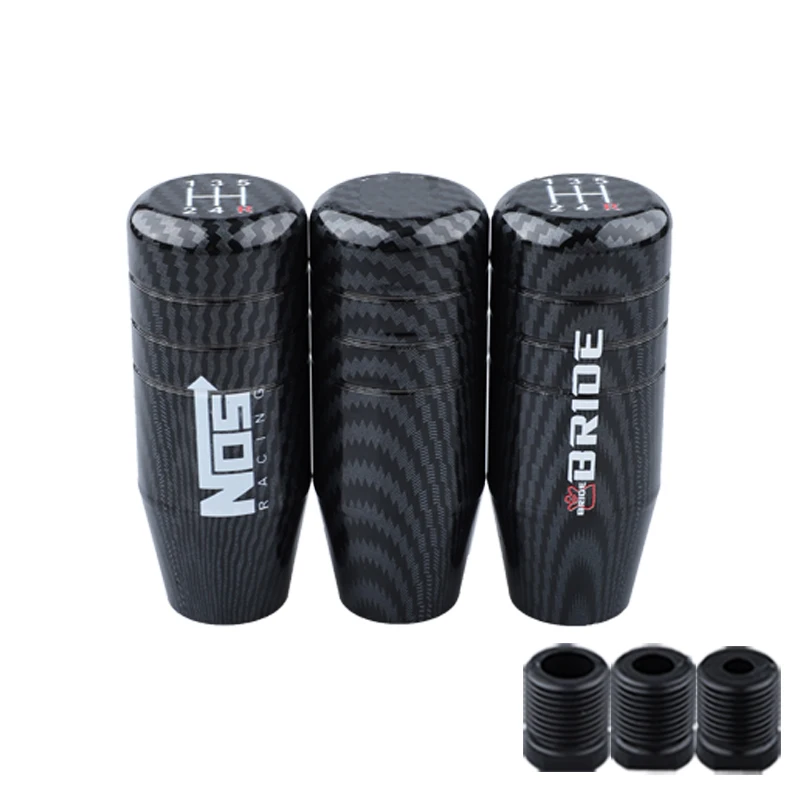 8-5cm-BRIDE-NOS-Universal-Carbon-Fiber-Style-Gear-Shift-Knob-Aluminum ...