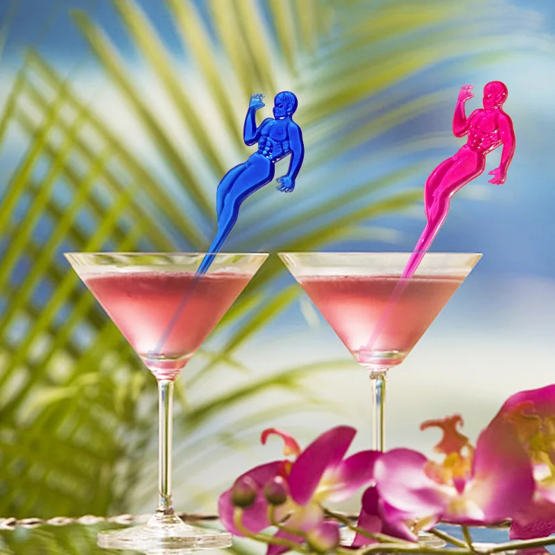 20Pcs-Plastic-Muscle-Man-Night-club-Cocktail-Swizzle-Sticks-Wine-Tea ...