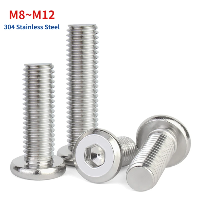 M8-M10-M12-304-Stainless-Steel-Chamfered-Hexagon-Beveled-Flat-Round ...