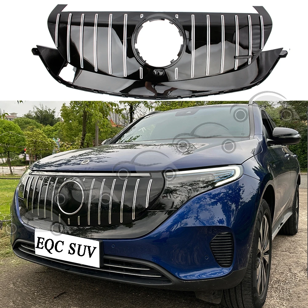 1PC-Front-Racing-Facelift-Grill-Upper-Bumper-Grilles-Fit-For-EQC350 ...