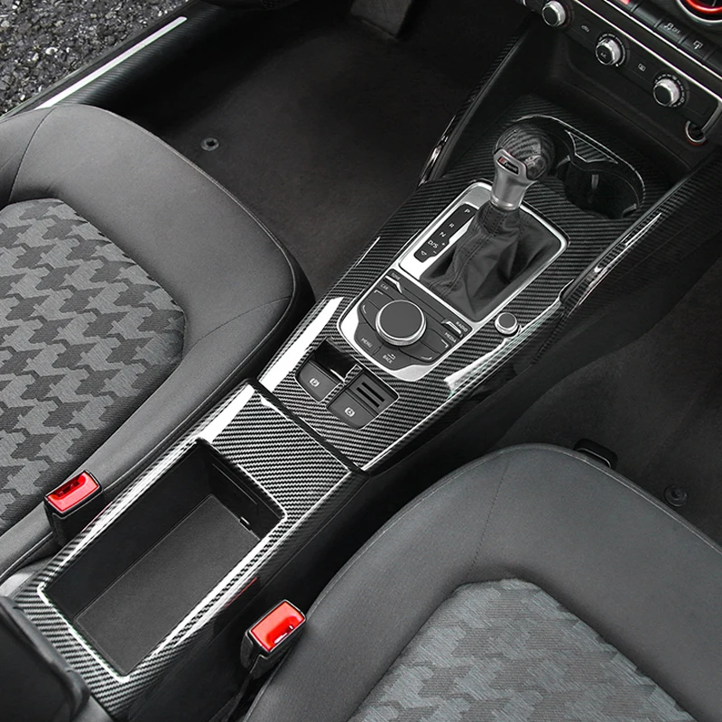 For Audi A3 2014-2020 Carbon Fibre Interior Decorative Mouldings Gear ...