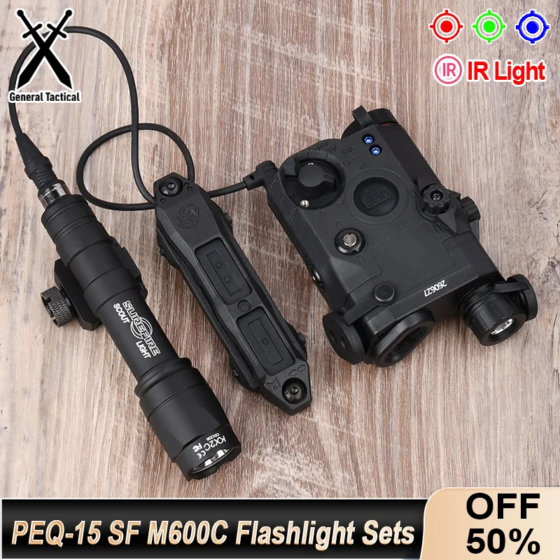 Tactical-PEQ-15-SF-M300A-M600C-Flashlight-Airsoft-Pistol-Gun-Equipments ...
