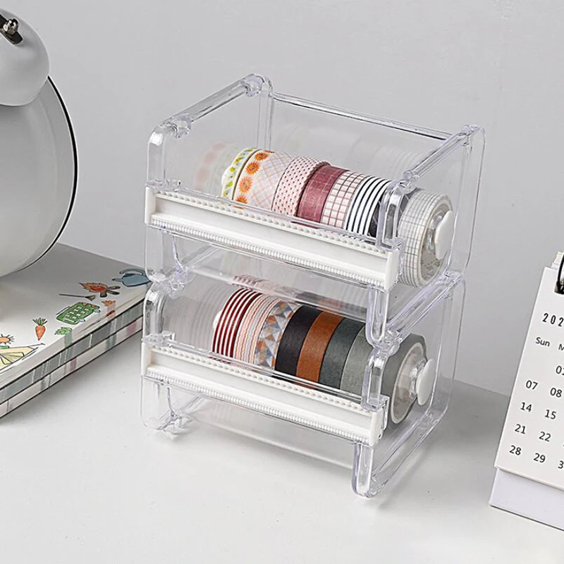Cute-Tape-Dispenser-Desktop-Washi-Tape-Cutter-Masking-Tape-Storage ...