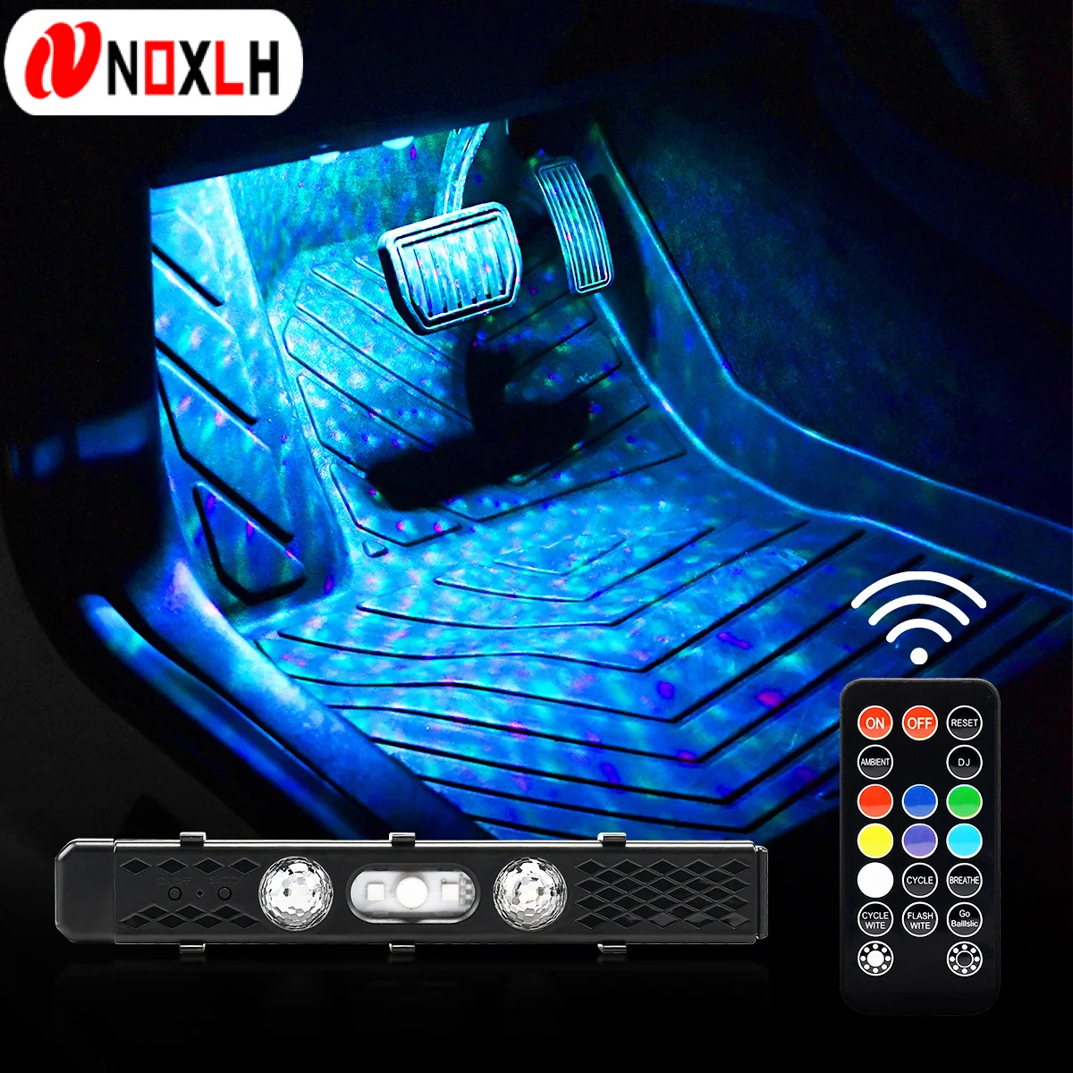 Upgraded-LED-Car-Atmosphere-Lamp-Wireless-Voice-Control-RGB-Roof-Star ...