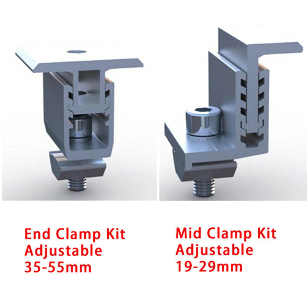 Solar-Panel-Fixing-Solar-Panel-Mounting-Bracket-End-MiddleClamp-Kit ...