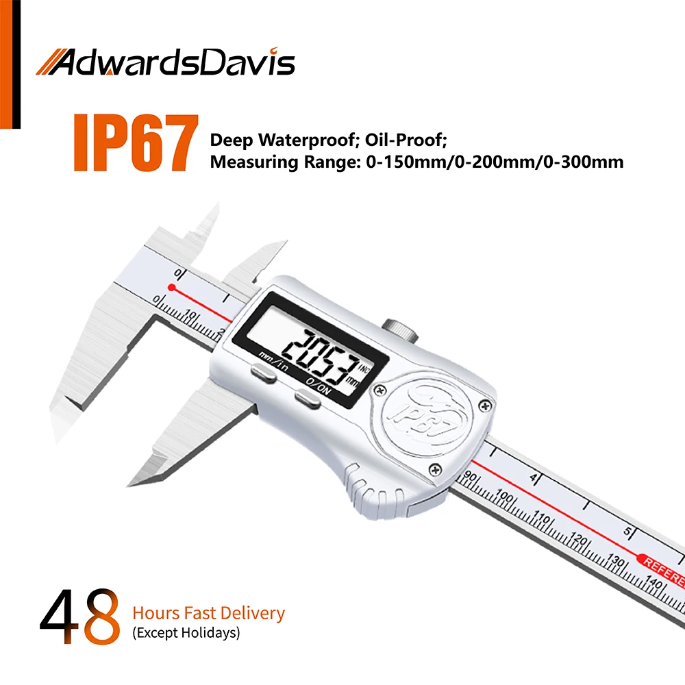 IP67-Industrial-Grade-Deep-Waterproof-Oil-Proof-Digital-Caliper-150-200 ...