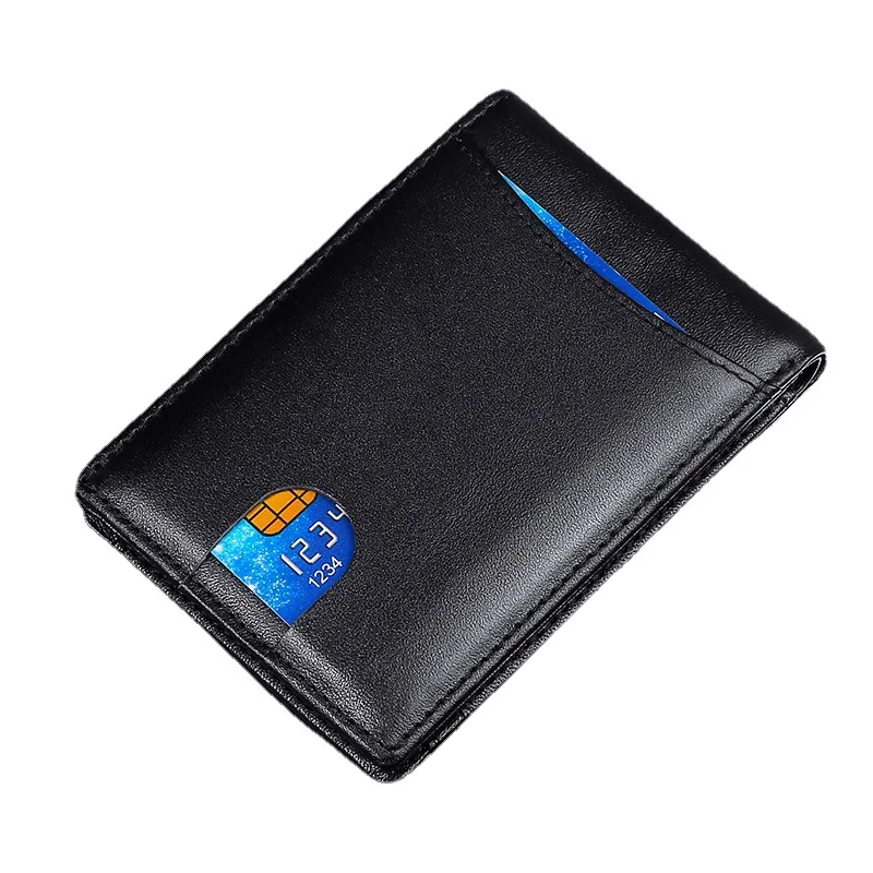 Slim Wallet Male Genuine Leather | Men Wallet Slim Bifold Leather ...