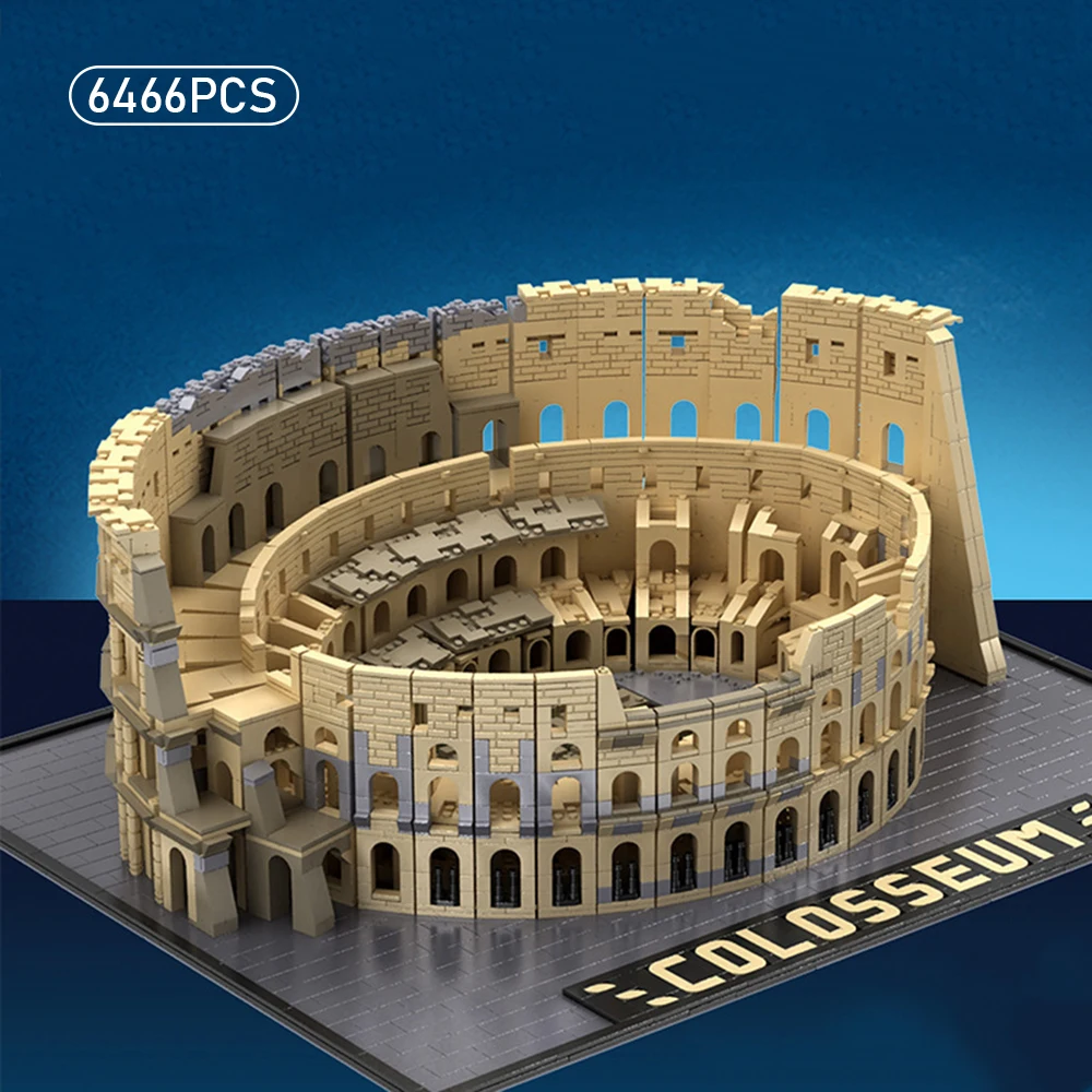Ancient Roman Colosseum Building Blocks Assembly Model Educational ...