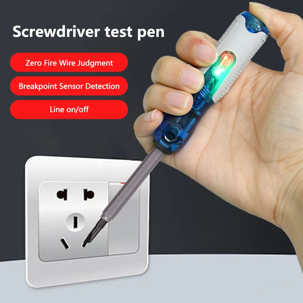 AC24-250V-one-word-cross-Screwdrivers-Intelligent-Voltage-Tester-Pen ...