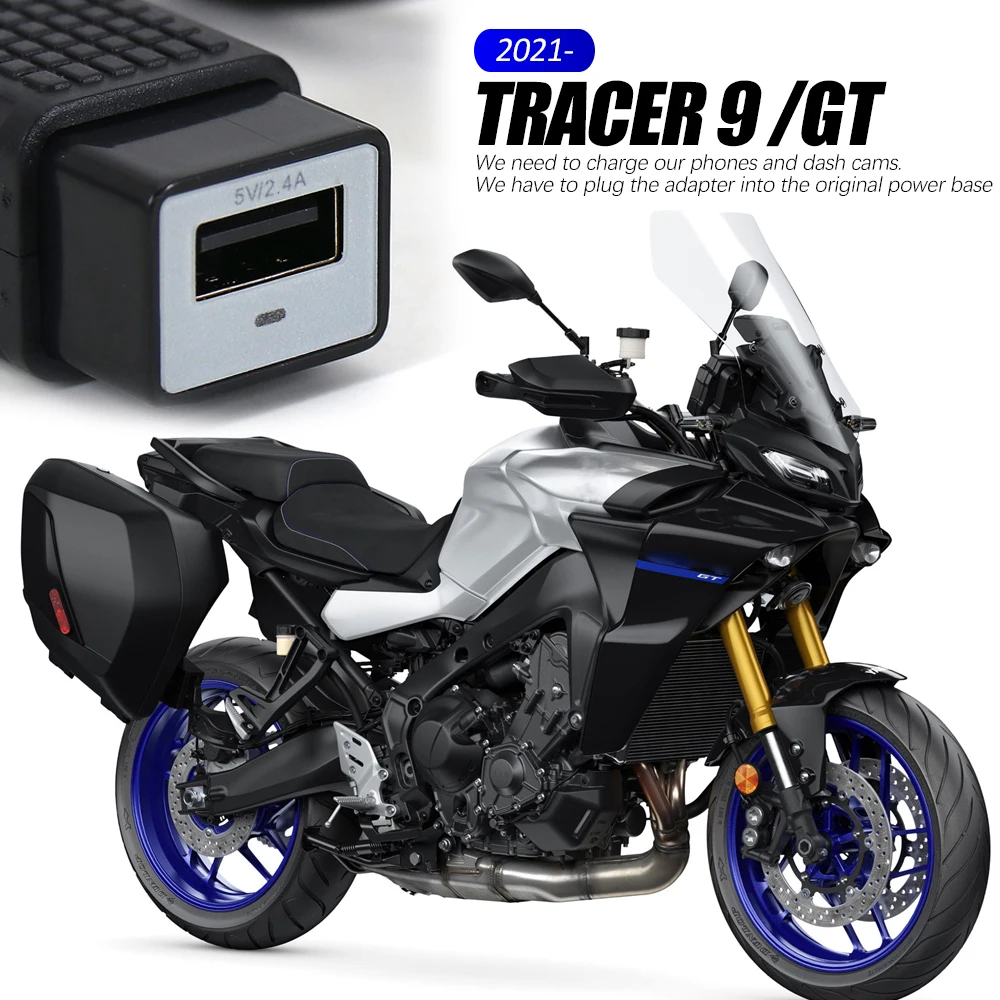 새로운 오토바이 USB 충전기 방수 충전기 어댑터 액세서리 Yamaha Tracer 9 GT TRACER 900 GT ...