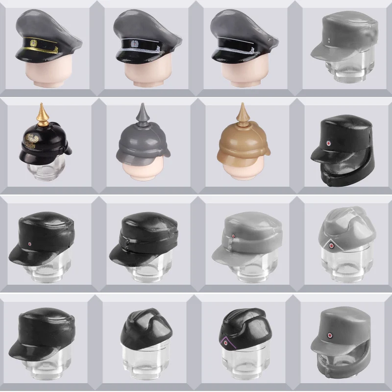 WW2 Military German General Helmet Building Blocks Army Soldier Figures ...