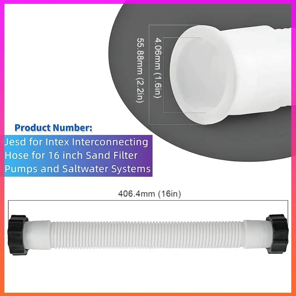 11535 Pool Pump Hose 16 Inch Pool Sand Filter Pump Hose Interconnecting ...