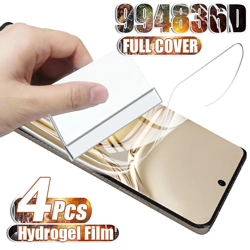 4PCS-Full-Cover-Hydrogel-Film-For-Huawei-P50-Pro-Screen-Protector-For ...