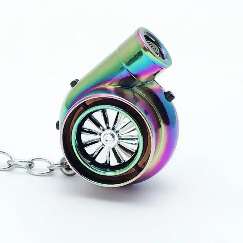 Cigarette-Lighter-Mini-Turbocharger-Keychain-Turbo-Spinning-Turbine-Key ...