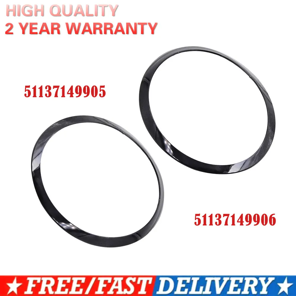 Headlight-Frame-2pcs-Car-For-BMW-MINI-Cooper-S-R56-R57-R55-Clubman-2007 ...