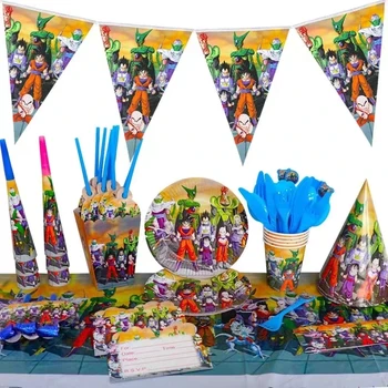 Dragoned Balls Z Birthday Party Decoration Balloons Anime Theme ...