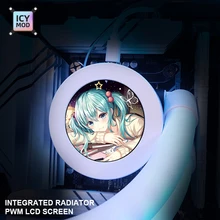 2.1 Inch Round Screen IPS Dynamic Display Temperature AIDA64 Circle ...