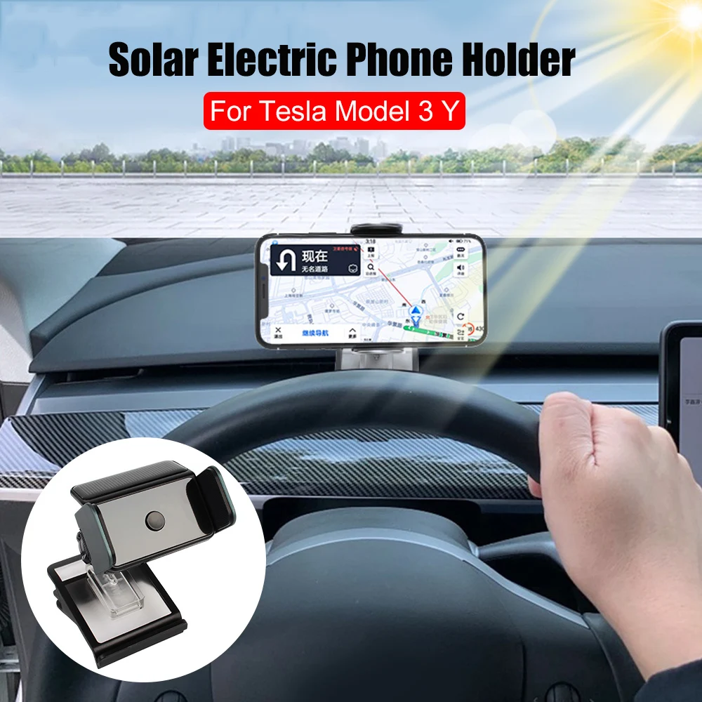 Car-Mobile-Phone-Holder-For-4-0-7-2-Inch-Phone-Stand-Solar-Electric ...