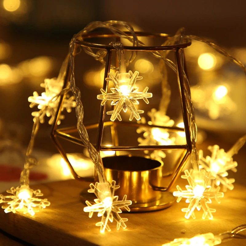 Snowflake-Lights-String-LED-Festoon-Light-Christmas-Decoration-Battery ...