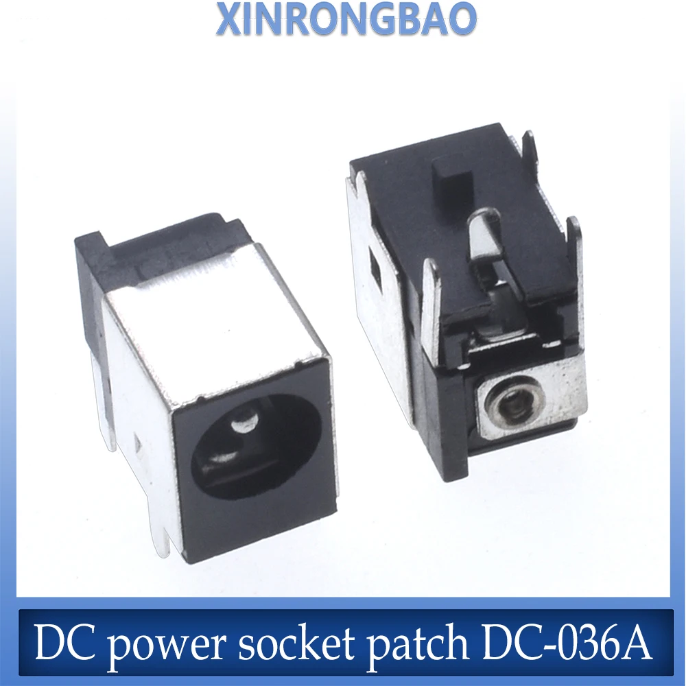10pcs DC-036 DC power socket 5.5 * 2.1/2.5mm DC socket DC-036A copper ...