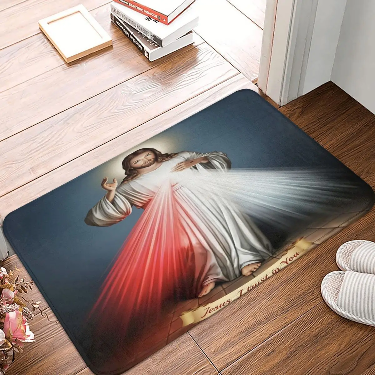Jesus-Divine-Mercy-Fleece-40x60cm-Carpet-Polyester-Floor-Mats-Holiday ...