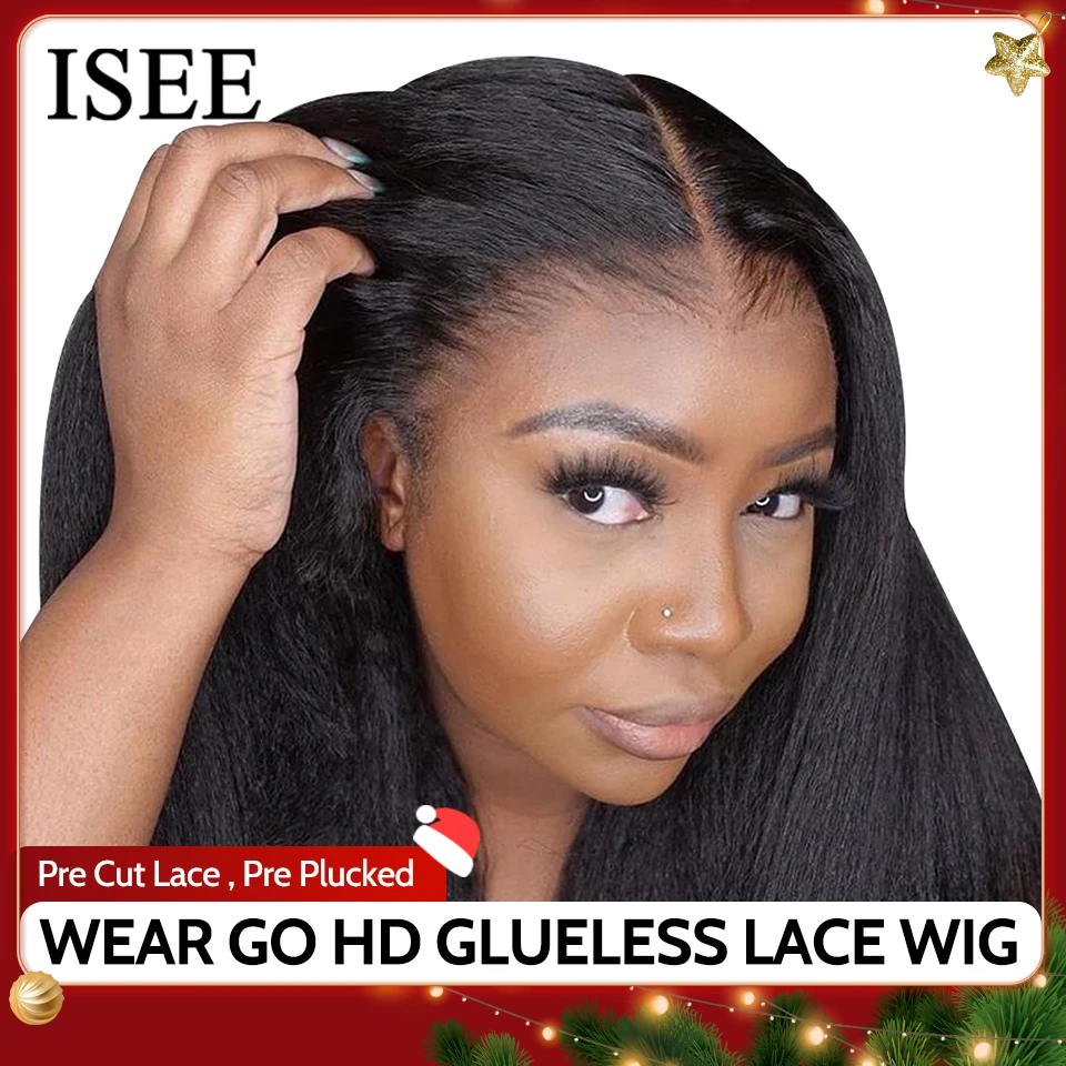 Wear-Go-Glueless-Wigs-ISEE-Hair-Brazilian-Kinky-Straight-6x4-HD-100 ...