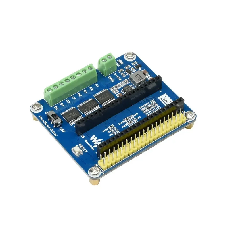 DC-Motor-Driver-Module-for-Raspberry-Pi-Pico-Driving-up-to-4x-DC-Motors ...