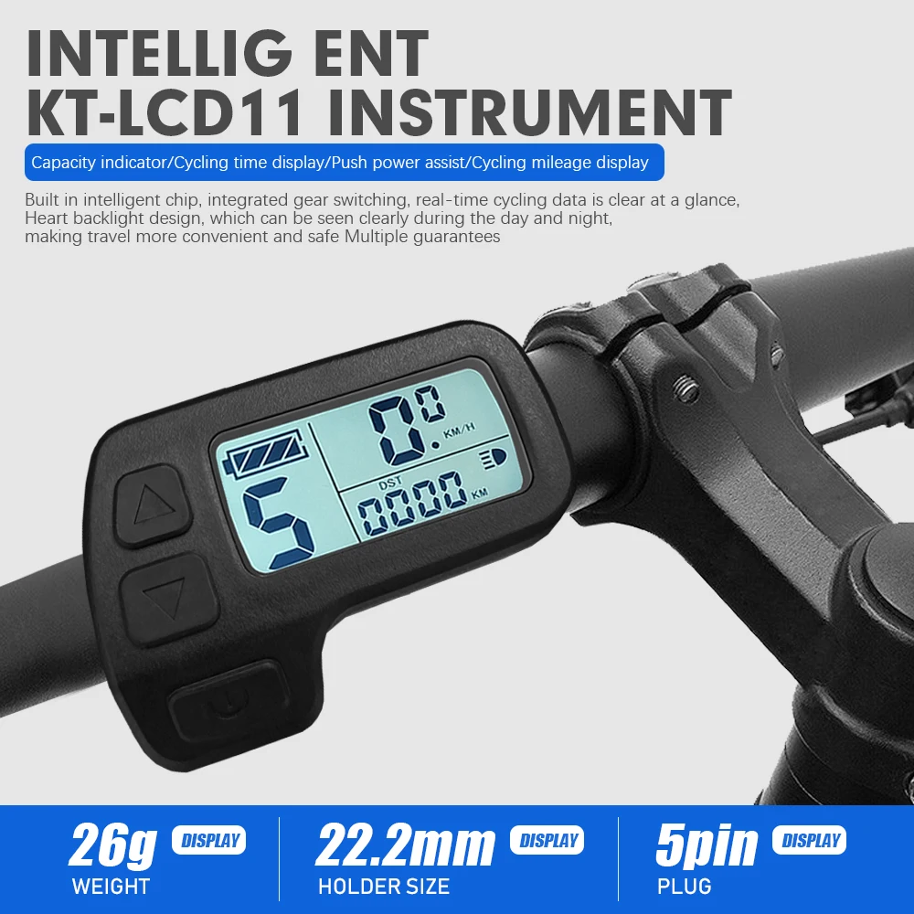 Electric-Bike-Display-KT-LCD11-E-bike-Display-36V-48V-Ebike-Computer ...