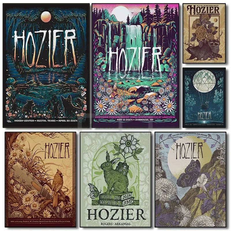 Popular-Irish-Singer-Hozier-Gig-Vocal-Concert-Music-Prints-Canvas ...