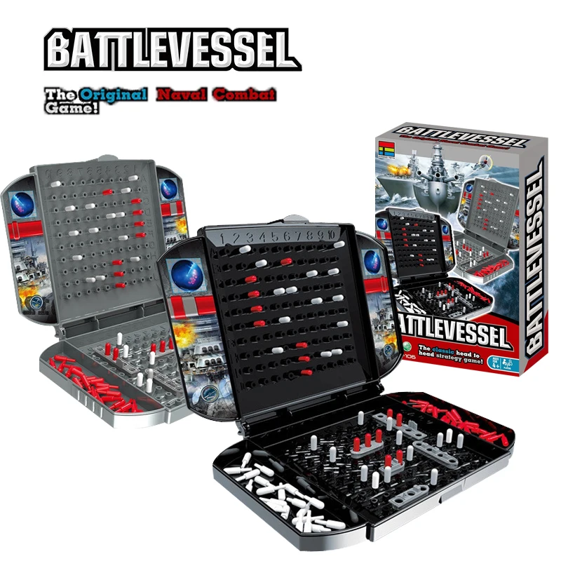 Two player table game children interesting warship sea ship board game ...