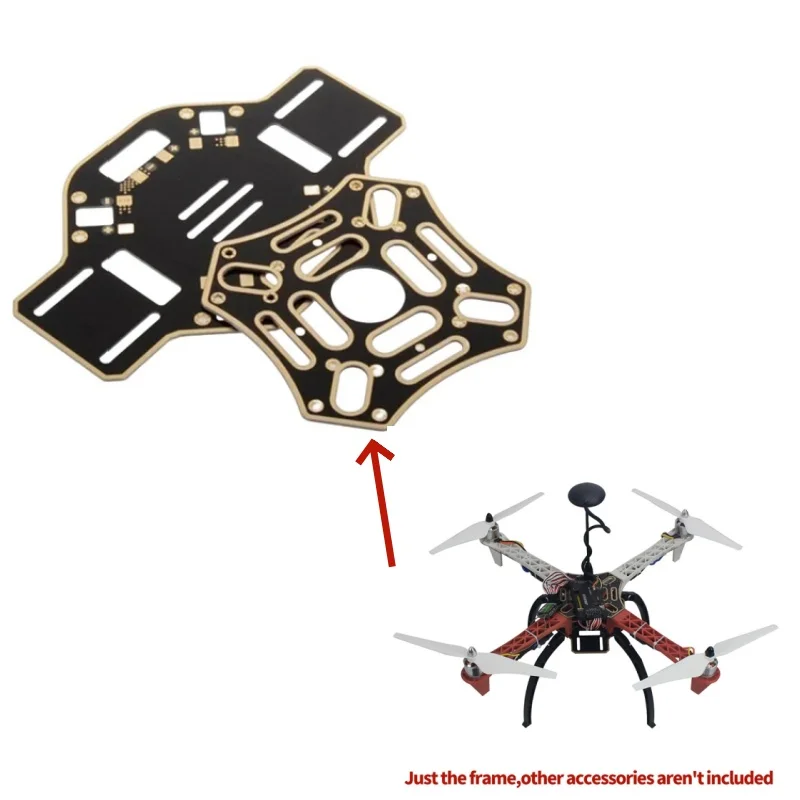 F450 Quadcopter Carbon Fiber Frame Kit 450mm Center Hub Upper Lower ...