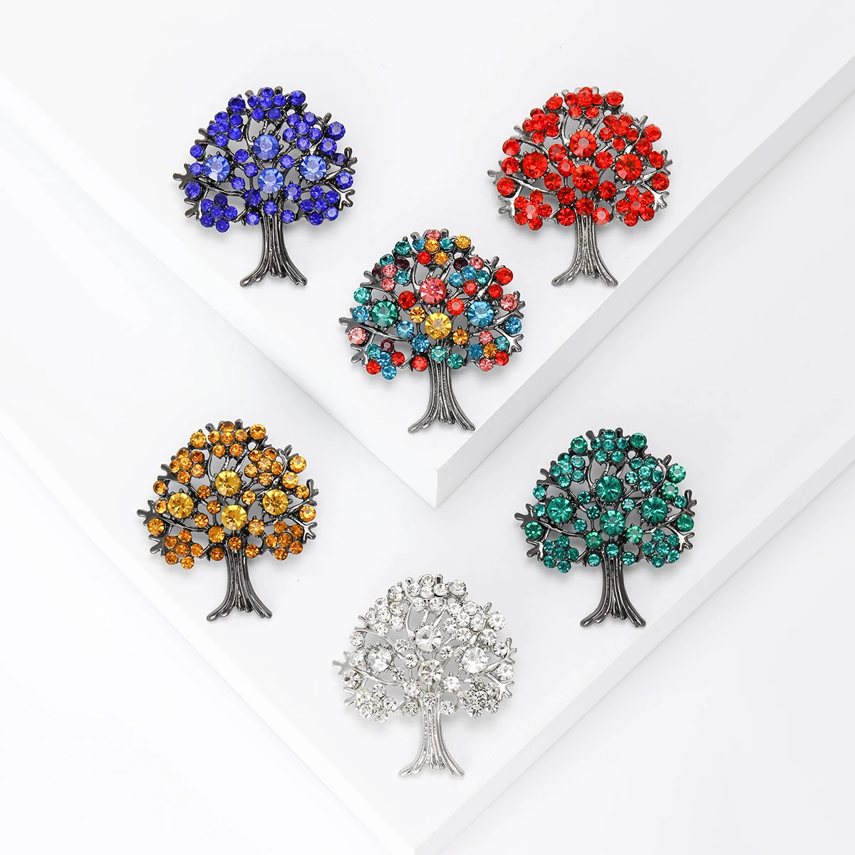 Fashion-Creative-Life-Tree-Brooch-For-Women-Unisex-6-color-Beautiful ...