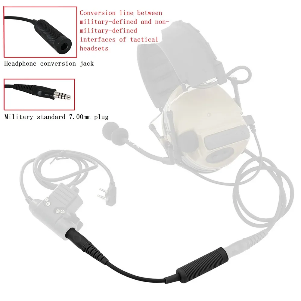 U-174-Cable-Adapter-Tactical-Headset-Adapter-NATO-Military-To-Civilian ...