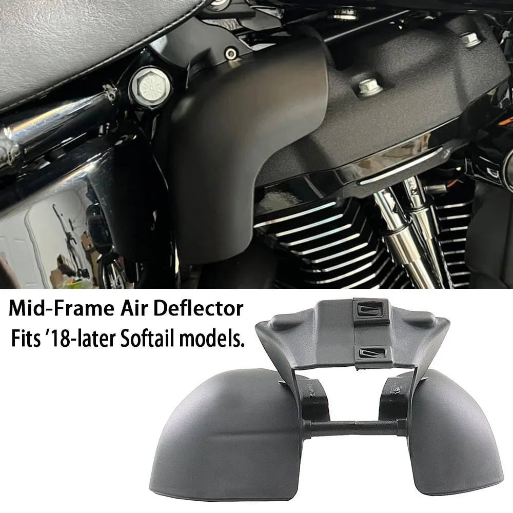 Motorcycle-Heat-Shield-Mid-Frame-Air-Deflector-Trim-Cover-For-Harley ...