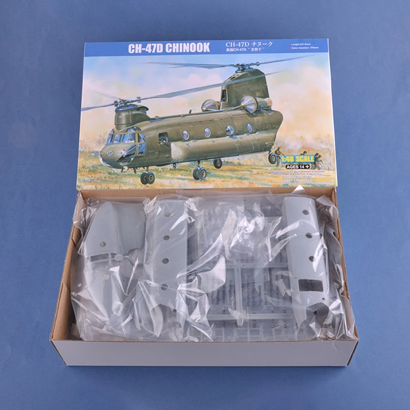 HOBBY-BOSS-1-48-81773-CH-47D-CHINOOK-Plastic-Static-Aircraft-Navy-Plane ...