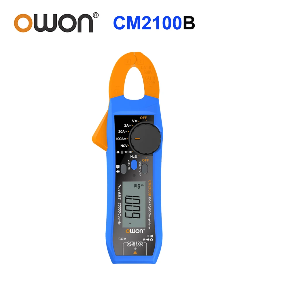 OWON-CM2100B-Smart-AC-DC-Current-Voltage-Clamp-Meter-100A-600V-20000 ...