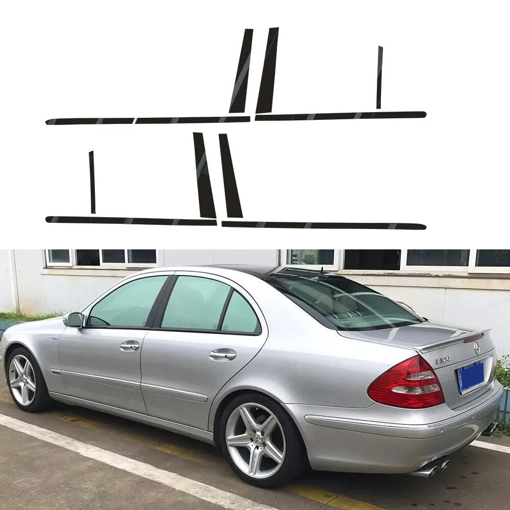 For-Mercedes-Benz-E-Class-W211-2003-2008-Sedan-Window-Chrome-Delete ...
