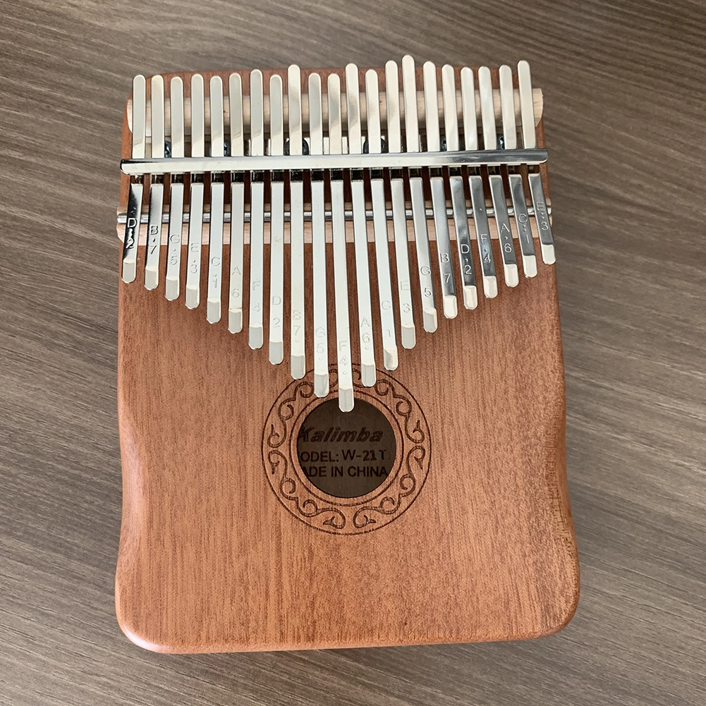 Madeira kalimba 21 chave dedo polegar piano mbira acácia instrumento ...