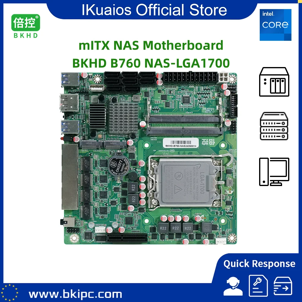 IKuaiOS-placa-base-Mini-ITX-B760-Servidor-NAS-Firewall-Compatible-con ...