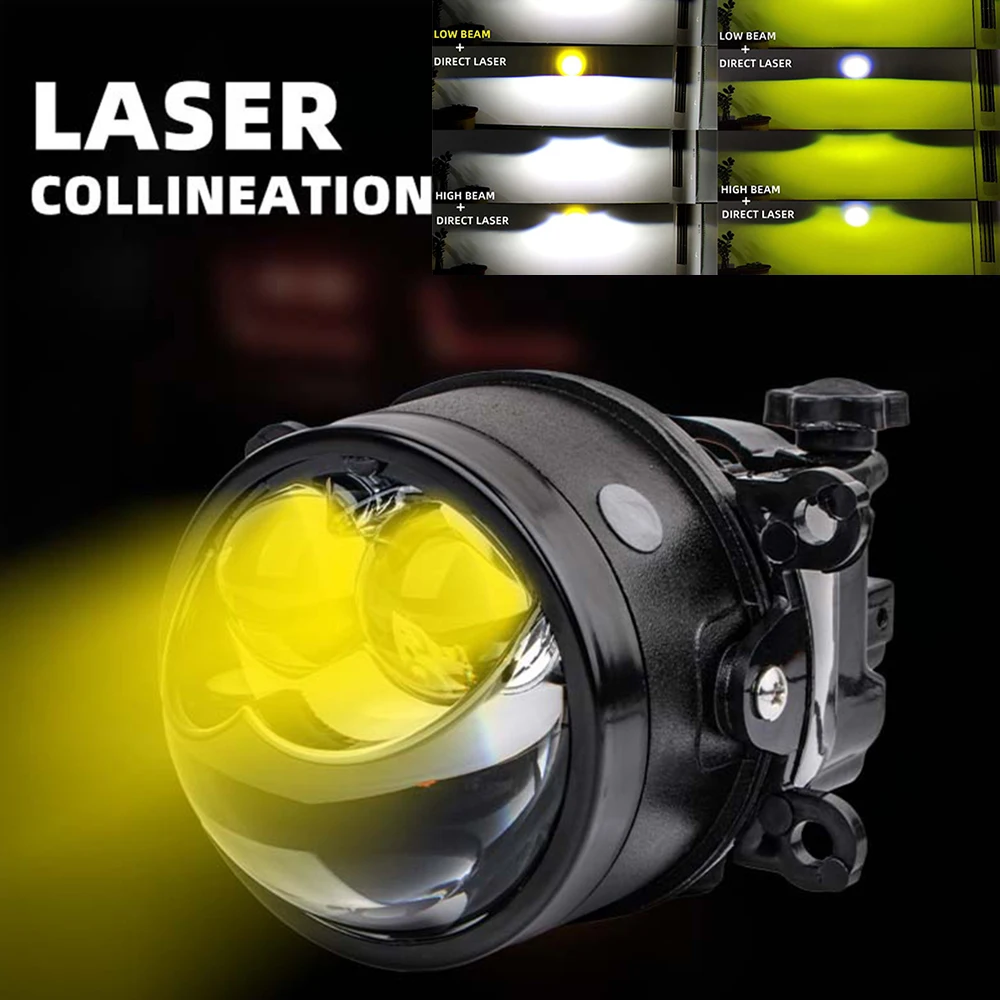 3'' Headlight Bi led Lens Projector Car Fog Lamp H11 H1 Hb3 H8 9005 Super Bright Bi Lens Laser ...